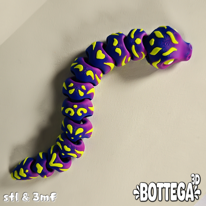 3D Printable Spirit Baby Snake by BOTTEGA 3D